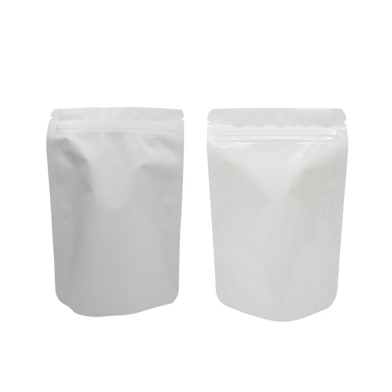 100 Pcs Wit Stand Up Bag Food Storage Zuiver Alumi... – Grandado