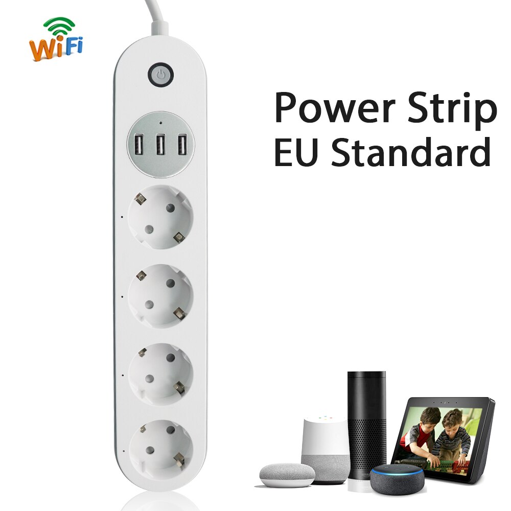 WiFi Smart Power Strip Intelligent Plug Socket Sup... – Vicedeal
