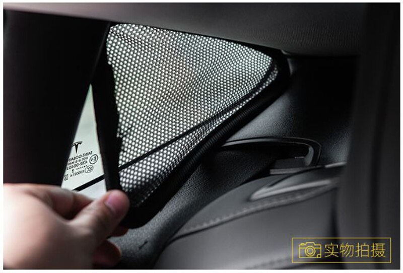 For Tesla Model 3 Type Auto Sunshade Triangle Suns... – Grandado