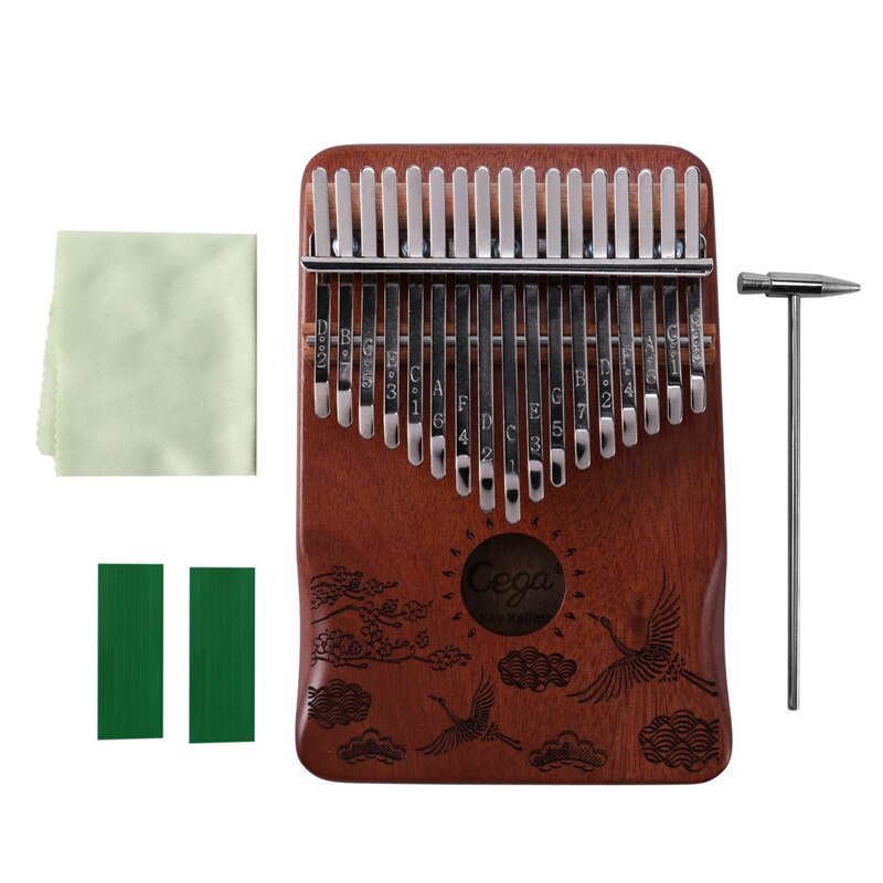 Cega Kalimba 17 Key Mahogany Thumb Piano Musical I... – Grandado