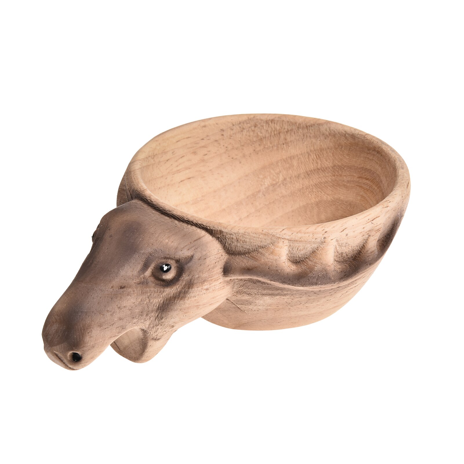 Nordic Kuksa Wooden Water Cup Hand Carved Animal H... – Vicedeal