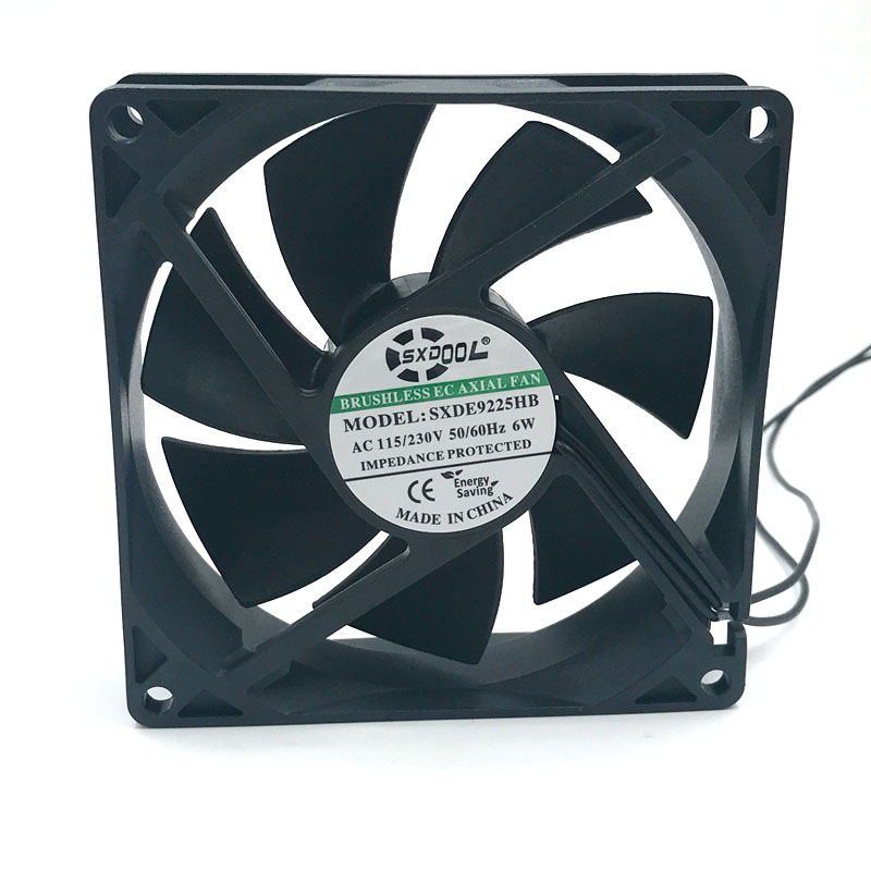 220v motor SXDOOL SXDE9225HB EC motor 92mm AC fan ... – Vicedeal