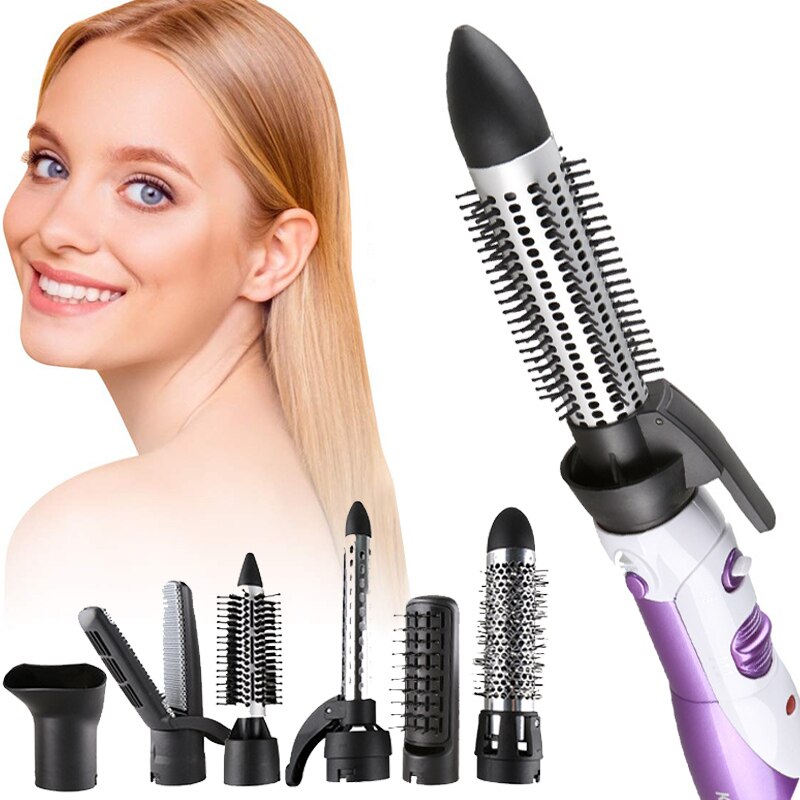 Kemei 7 In 1 Electric Hair Comb Rotating Blow Hair... – Grandado