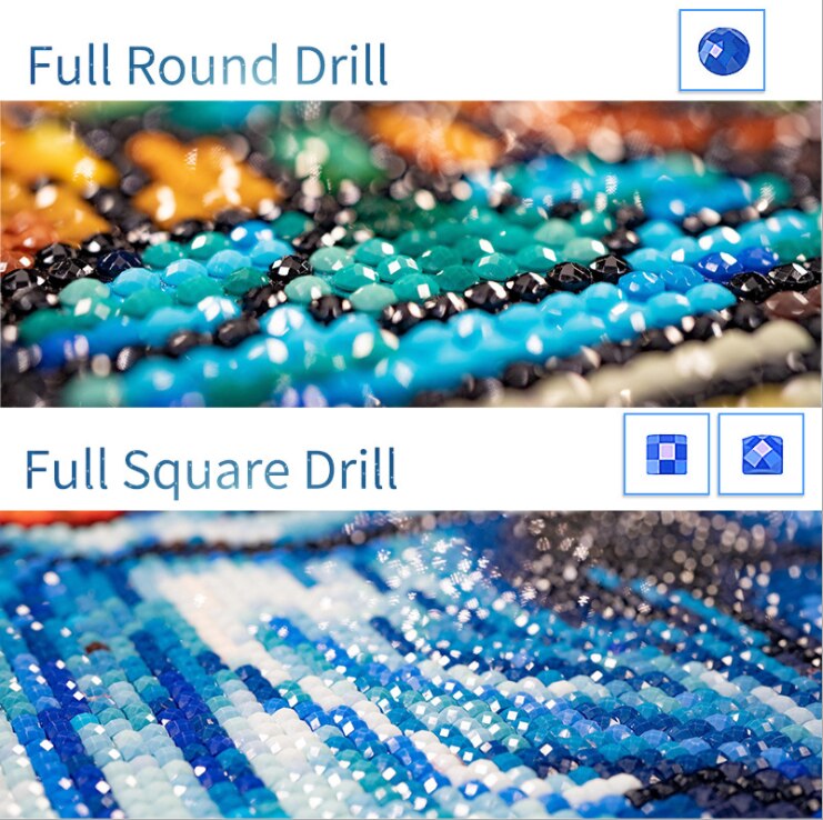 Volledige Vierkante diamanten schilderij Diy 5d di... – Grandado