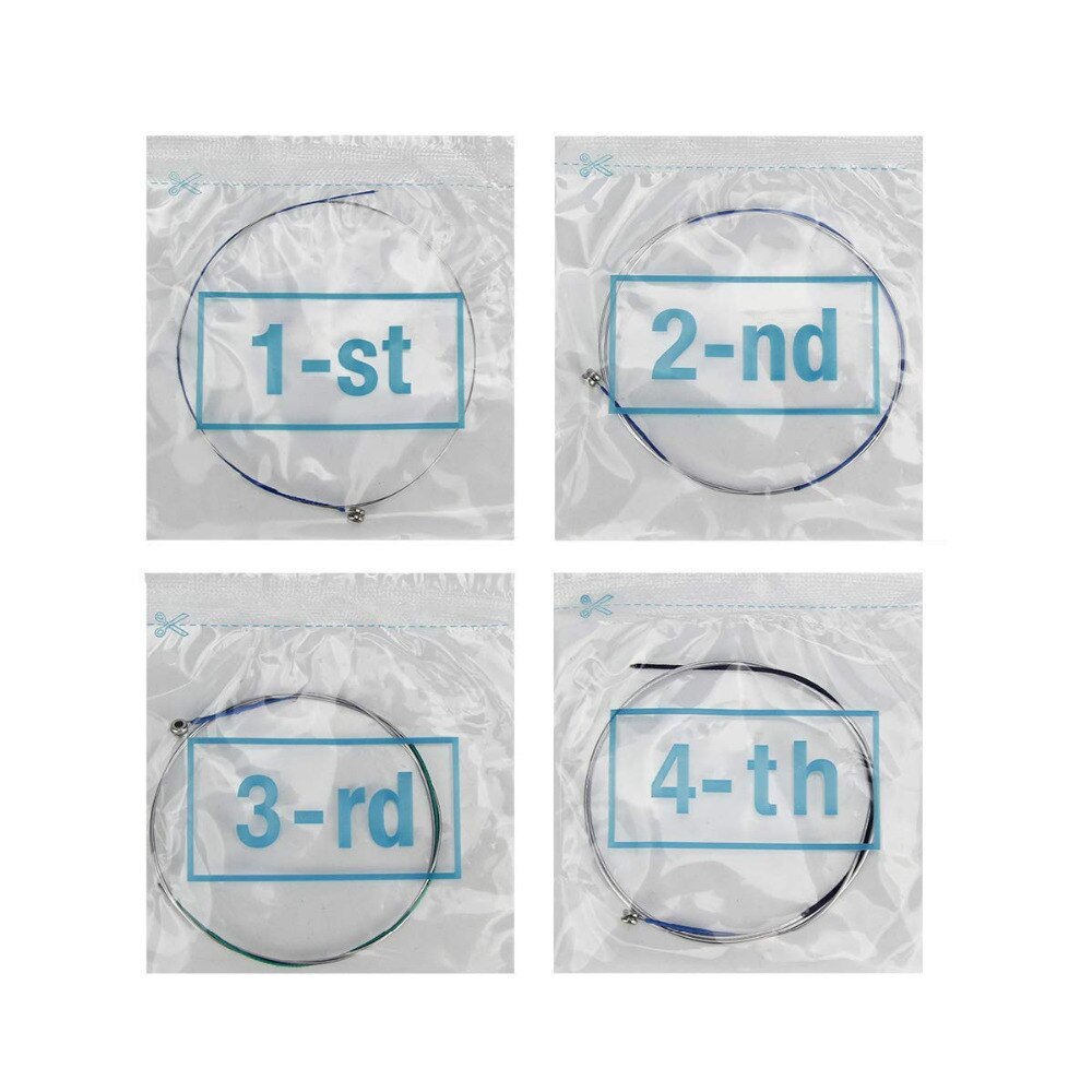 5 Sets Alice A703 Rvs Core Nickel Silver Wound 4/4... – Grandado