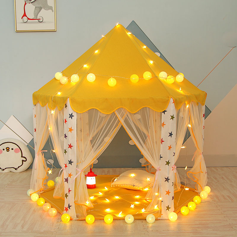 Kids Folding Play Tent House Children Princess Cas... – Grandado