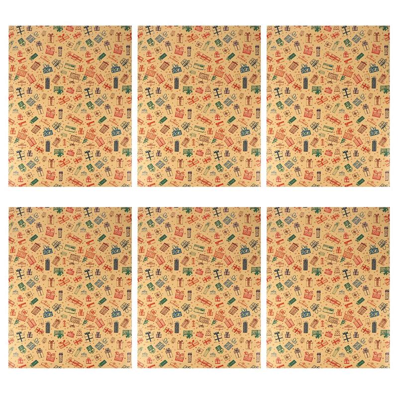 6pcs Christmas Wrapping Paper DIY Kids Folding Han... – Vicedeal