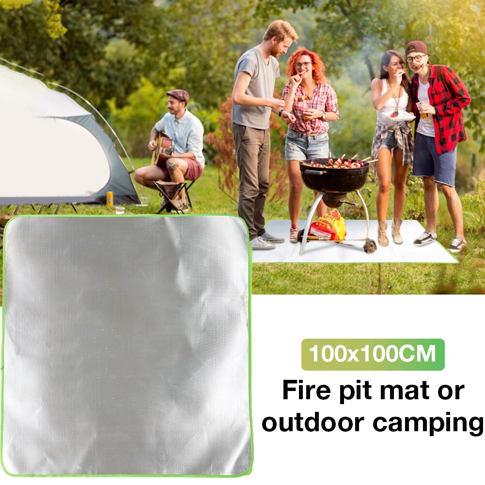 Terrace Fire Pit Mat Wood Burning Stove Fireproof ... – Vicedeal