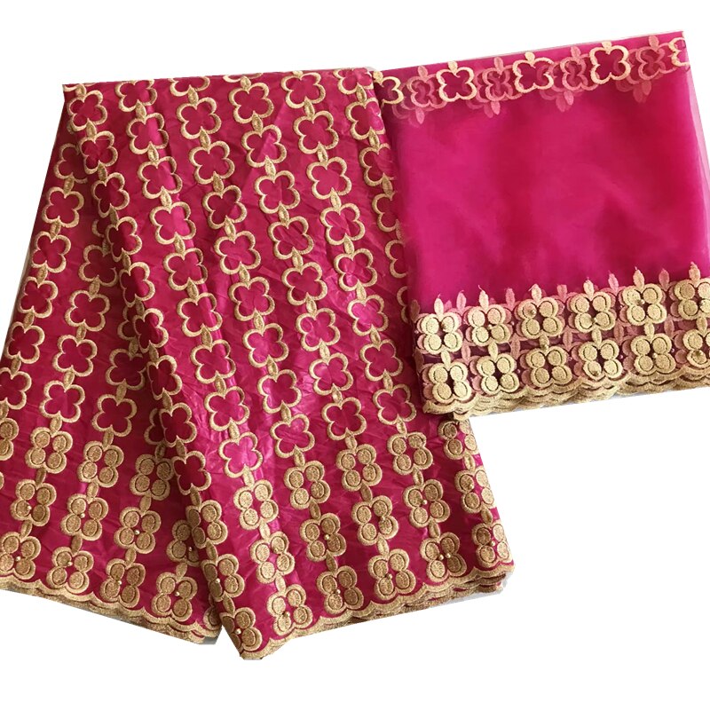 bazin riche embroidery purple bazin brode fabric l... – Grandado