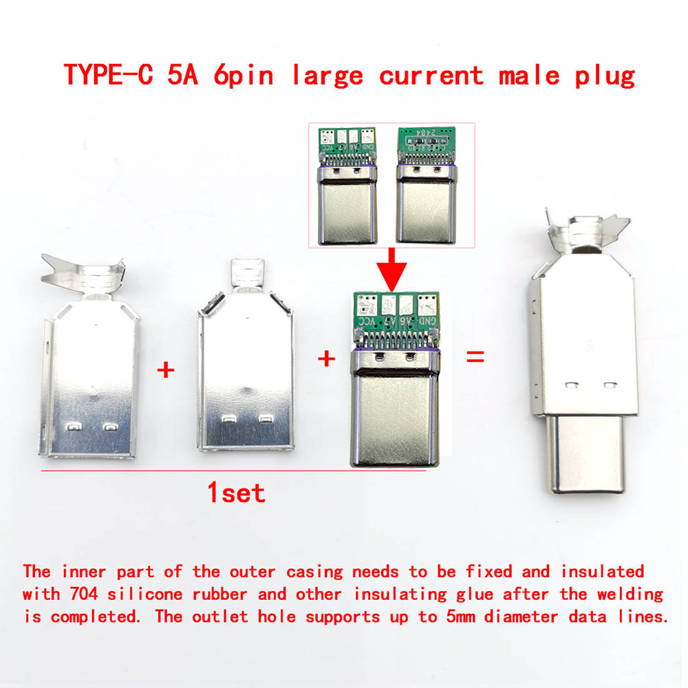 Type C USB2.0 2A/3A/5A fast charging USB Connector... – Grandado