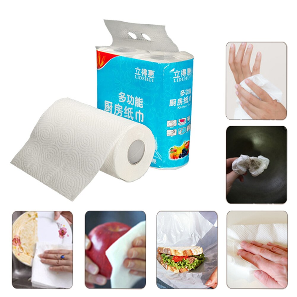 Kitchen 10 Rolls Disposable Cleaning Cloth Paper D... – Vicedeal