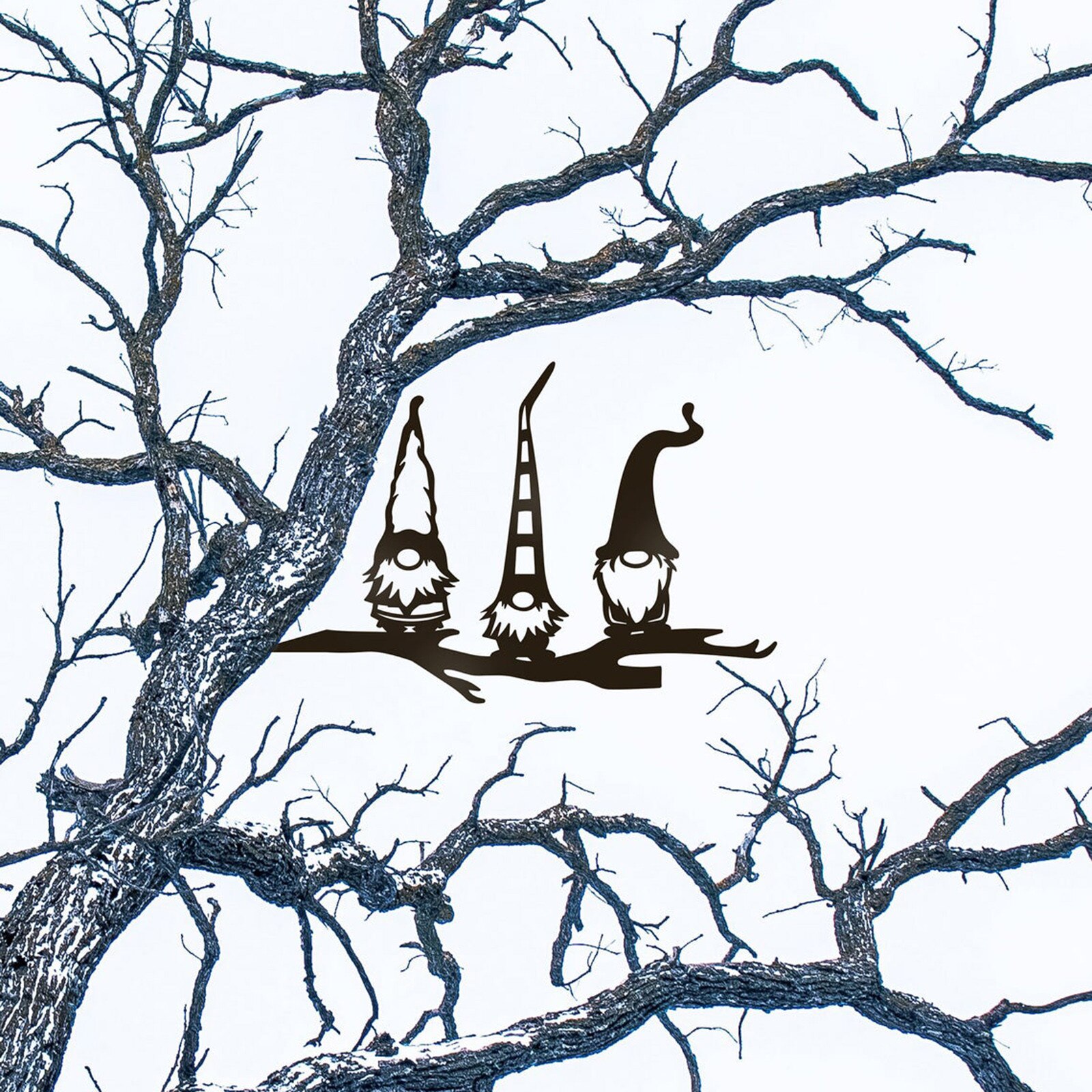 Steel Branch Gnomes Decoration Metal Tree Art Meta... – Vicedeal