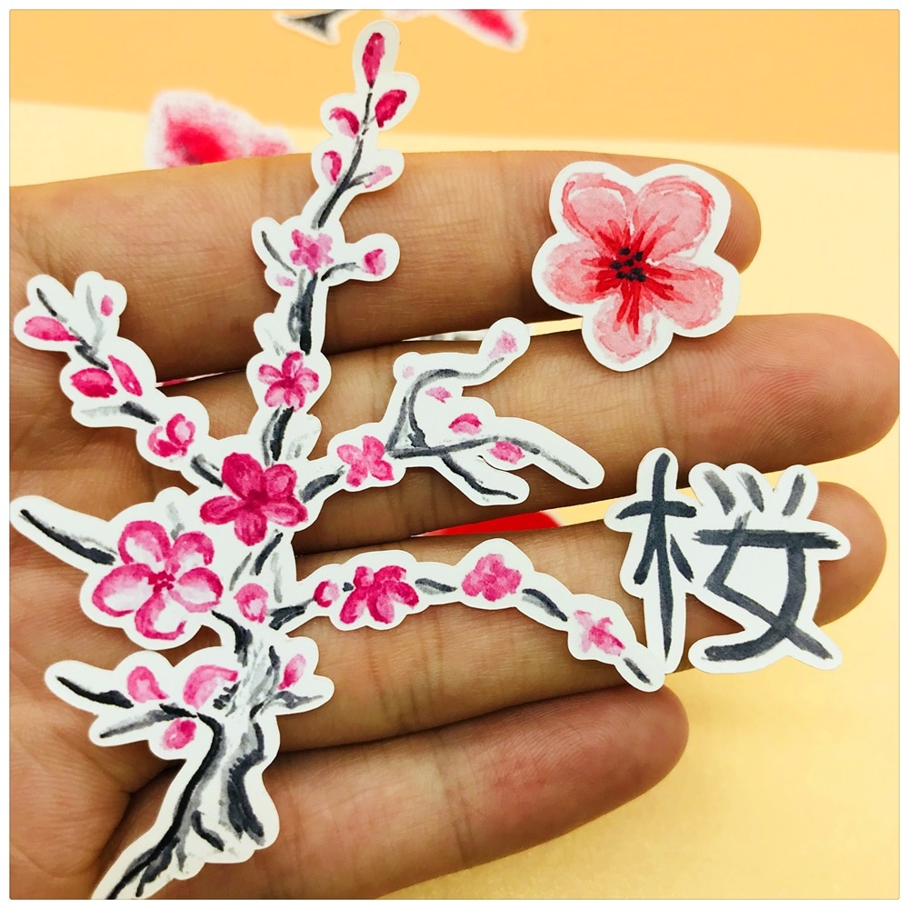 40 Stks/zak Japanse Sakura Cherry Bloem Sticker Di... – Grandado