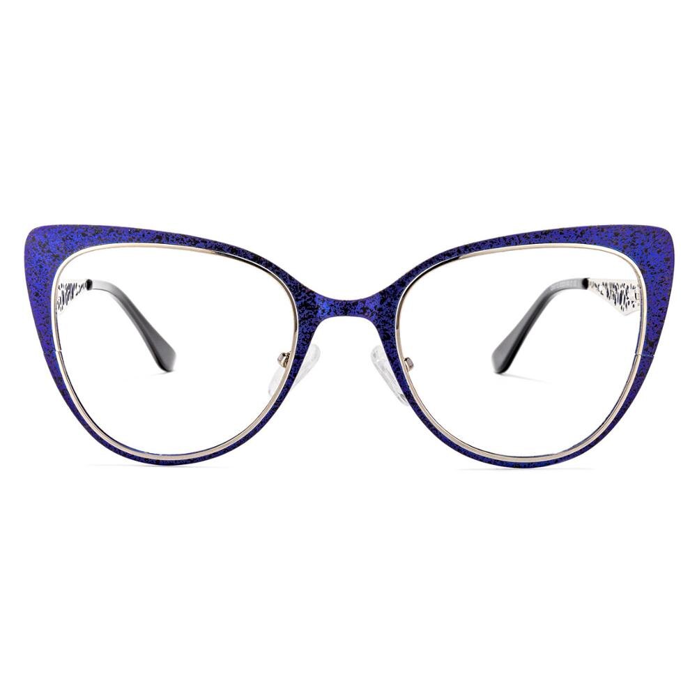 Zeelool Stylish Metal Cat Eye Glasses for Women Ei... – Grandado