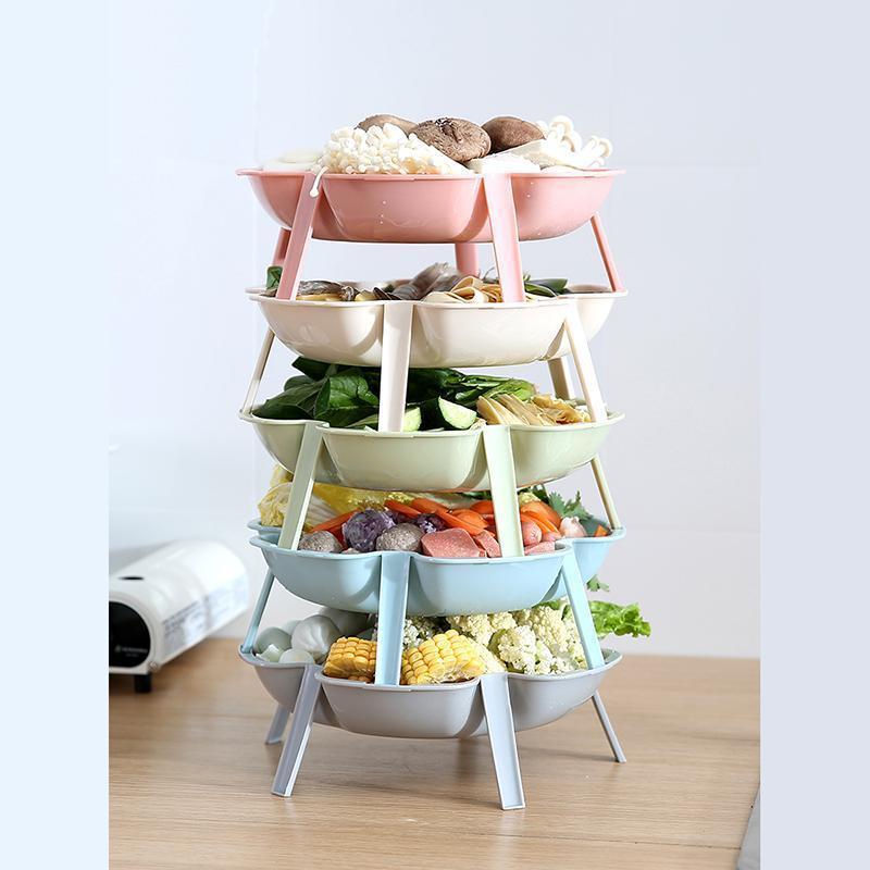 snack fruit plate Simple Sealed Separating Capped ... – Vicedeal