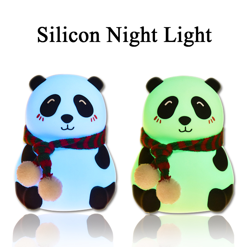 5V LED Animal Night Lamp Panda Slicon Lightting To... – Grandado