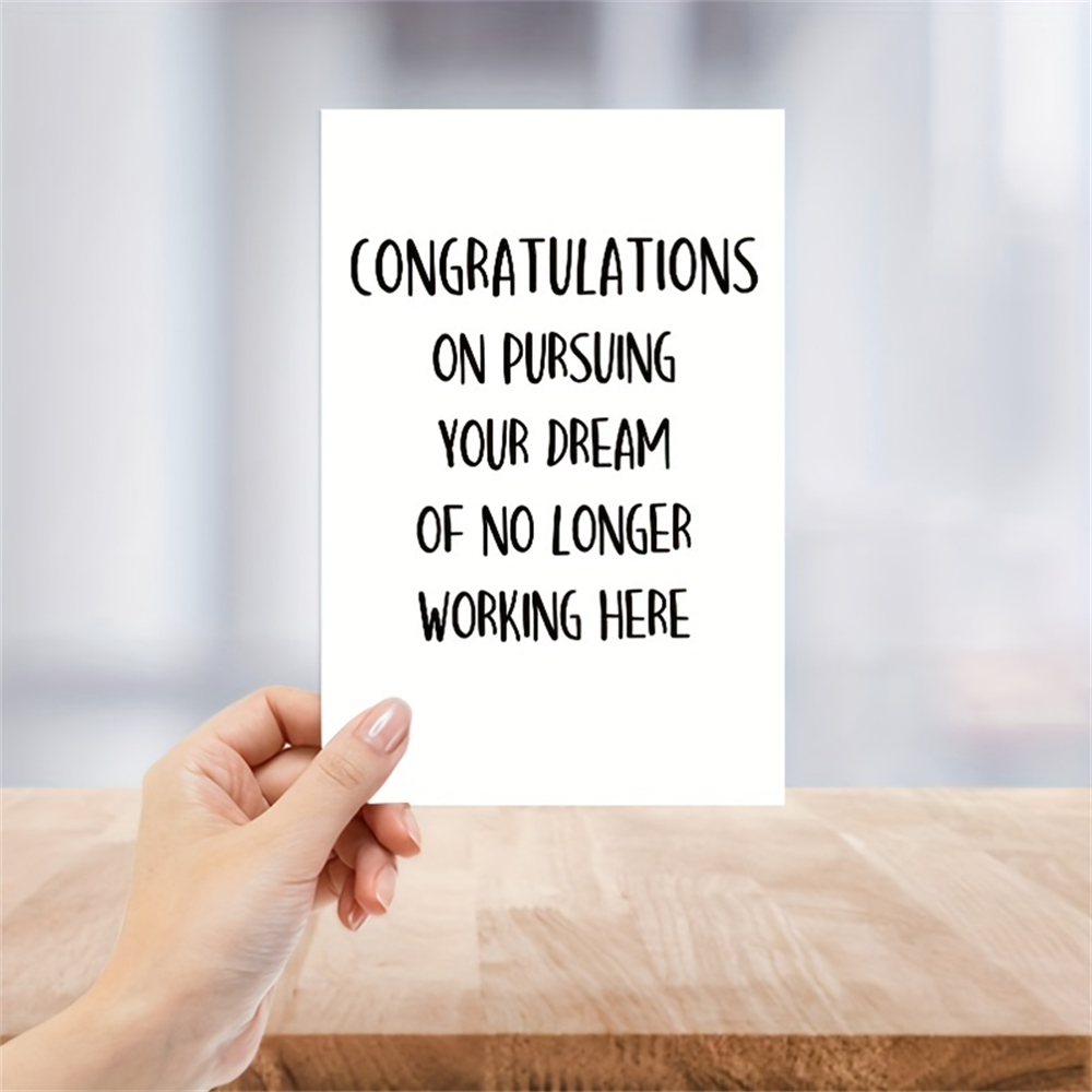 1pc Humorous Leaving Cards Farewell Cards for Coll... – Vicedeal