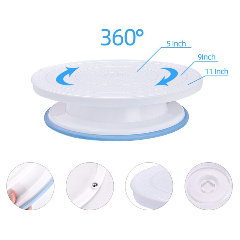 Unibird 10 inch Plastic Cake Turntable Home DIY Ca... – Vicedeal