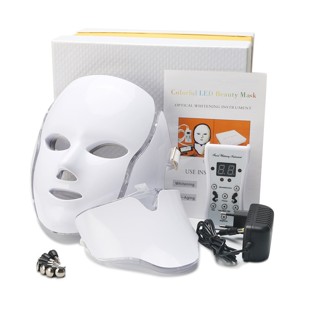 Led Facial Mask 7 Colors Light Photon Therapy Mask... – Grandado