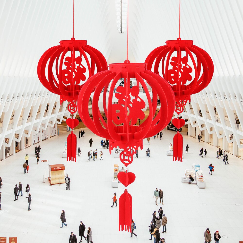 1Pc Chinese Year Red Lanterns Spring Home Hanging ... – Grandado