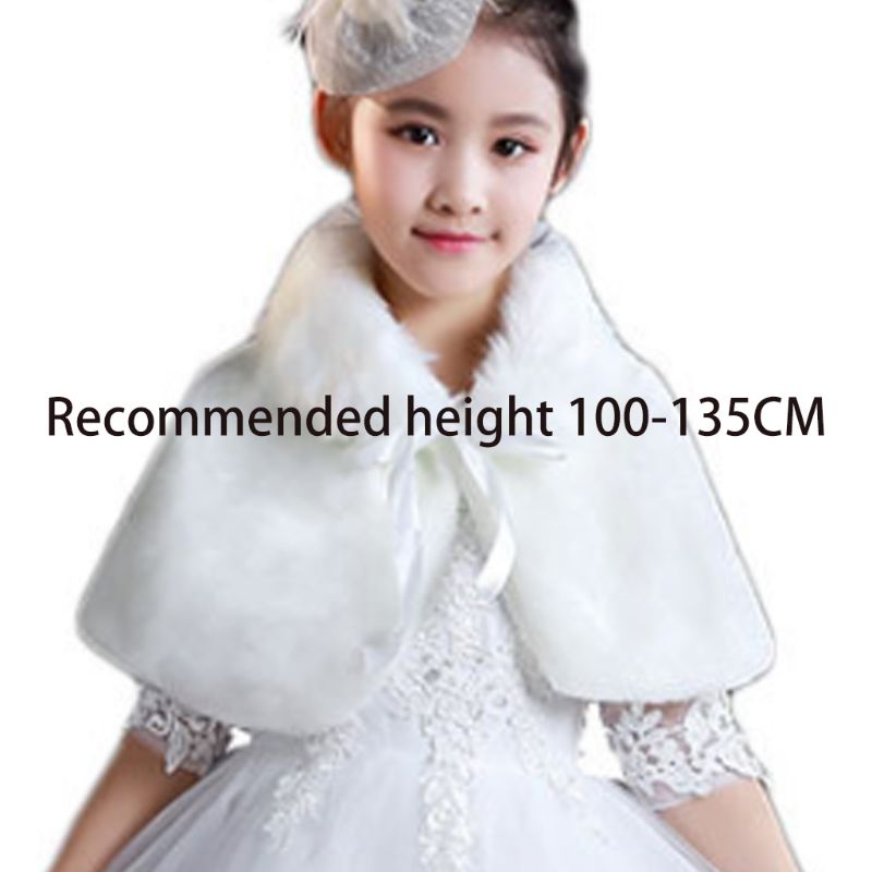 Flower Girls Winter Wedding Thicken Plush Shawl Wr... – Vicedeal