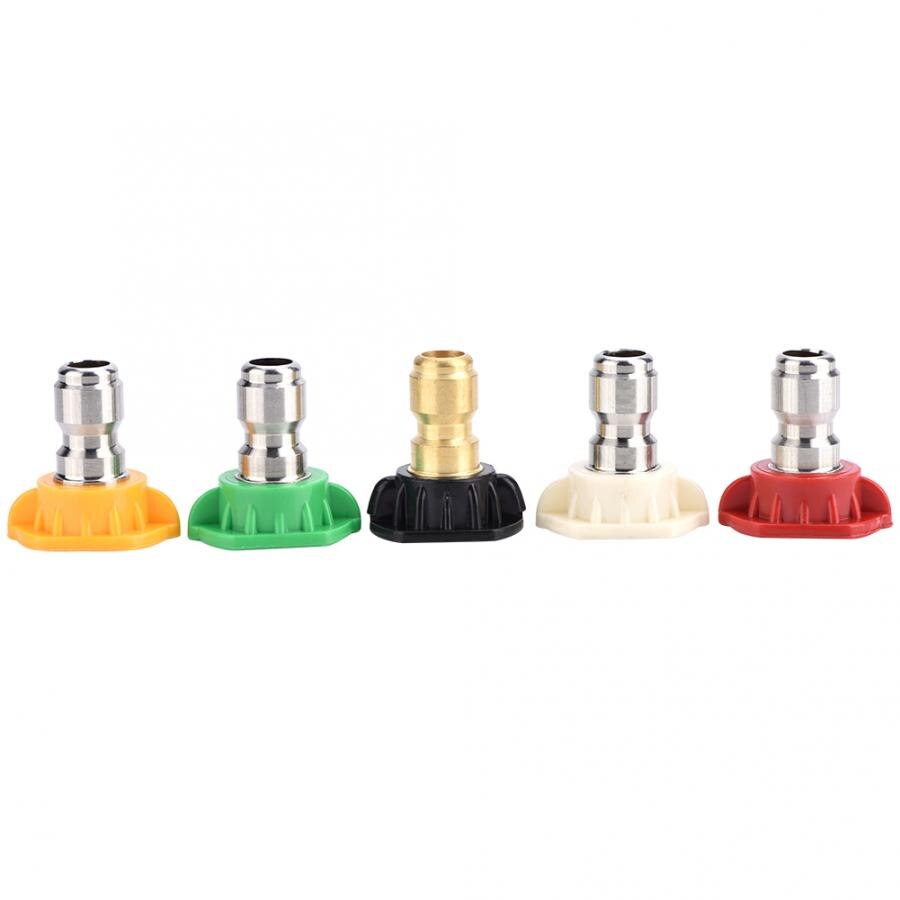 5pcs Pressure Washer Spray Nozzles Tip Set Variety... – Grandado