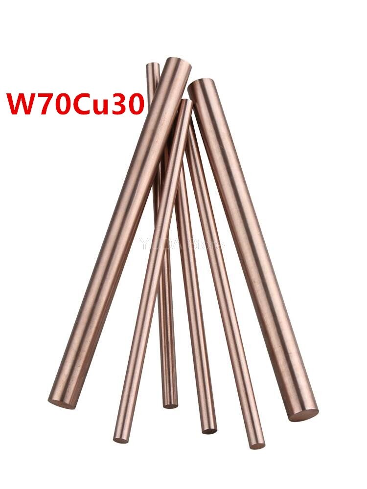 200mm W70Cu30 Tungsten Copper Rods Electrode Bar P... – Grandado