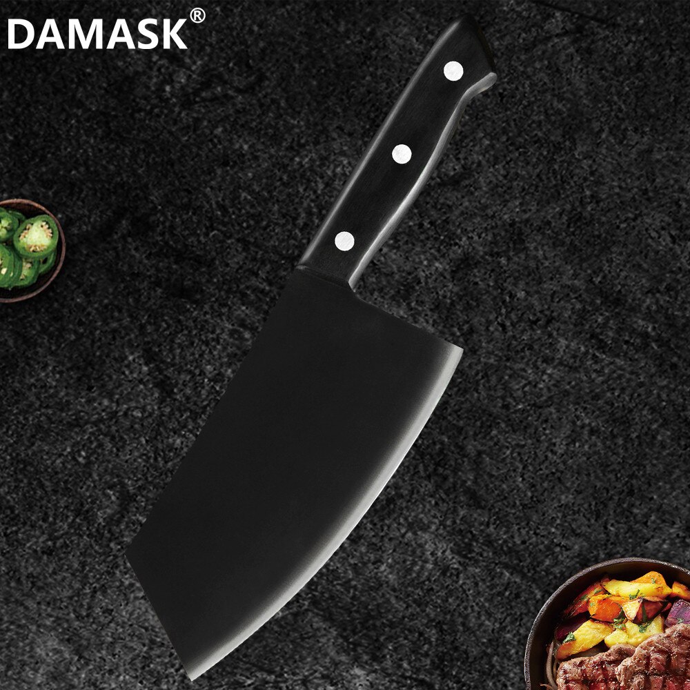 Damask Chinese 7 Inch Stainless Steel Chopper Butc... – Grandado
