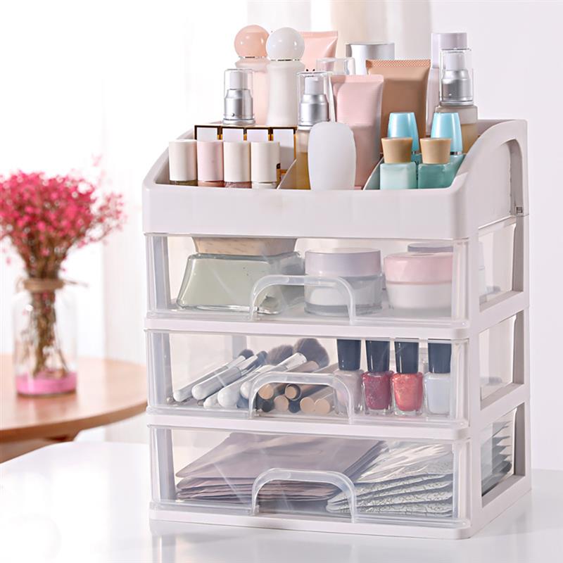 Transparent Makeup Organizer Cosmetic Storage Box ... – Grandado