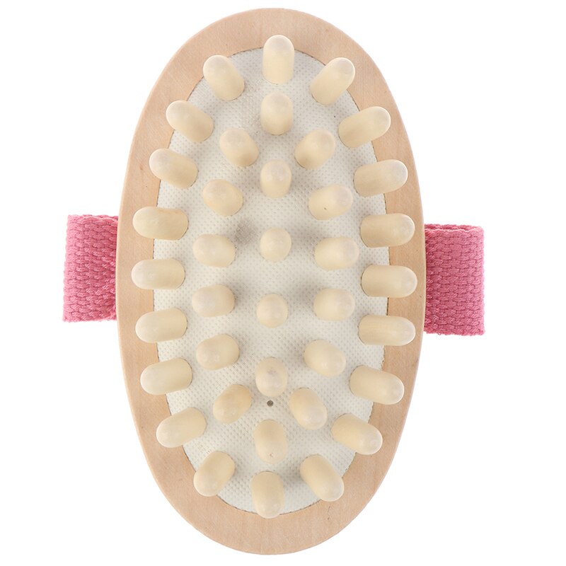 Wooden Massager Body Brush Hand-Held Cellulite Red... – Grandado
