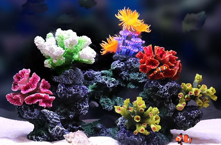 Akvarium simulation koral landskabspleje akvarium ... – Vicedeal