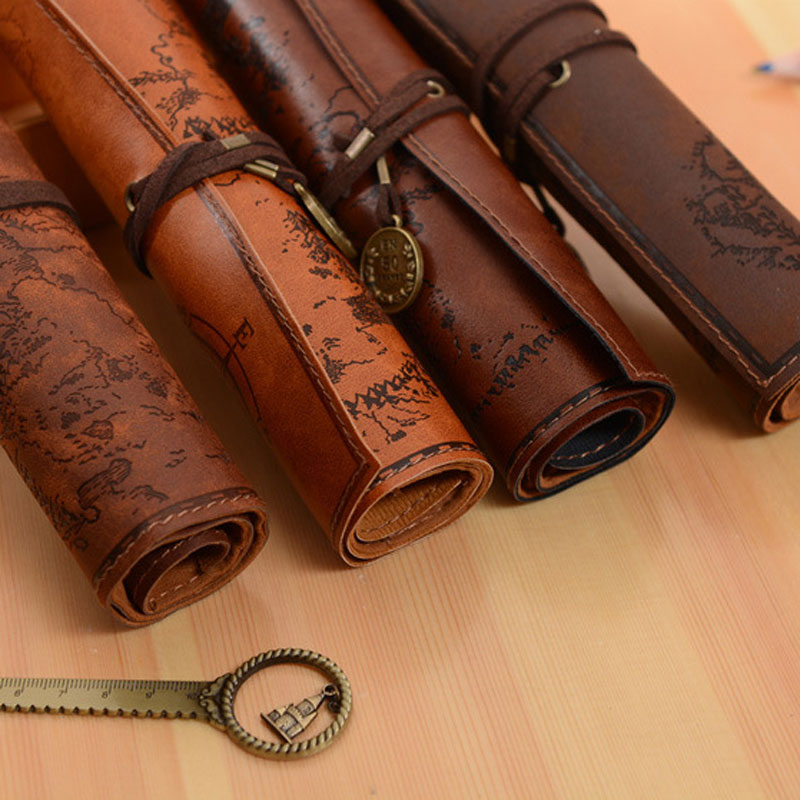 Vintage Retro Treasure Map Pencil Cases For Boy Gi... – Vicedeal