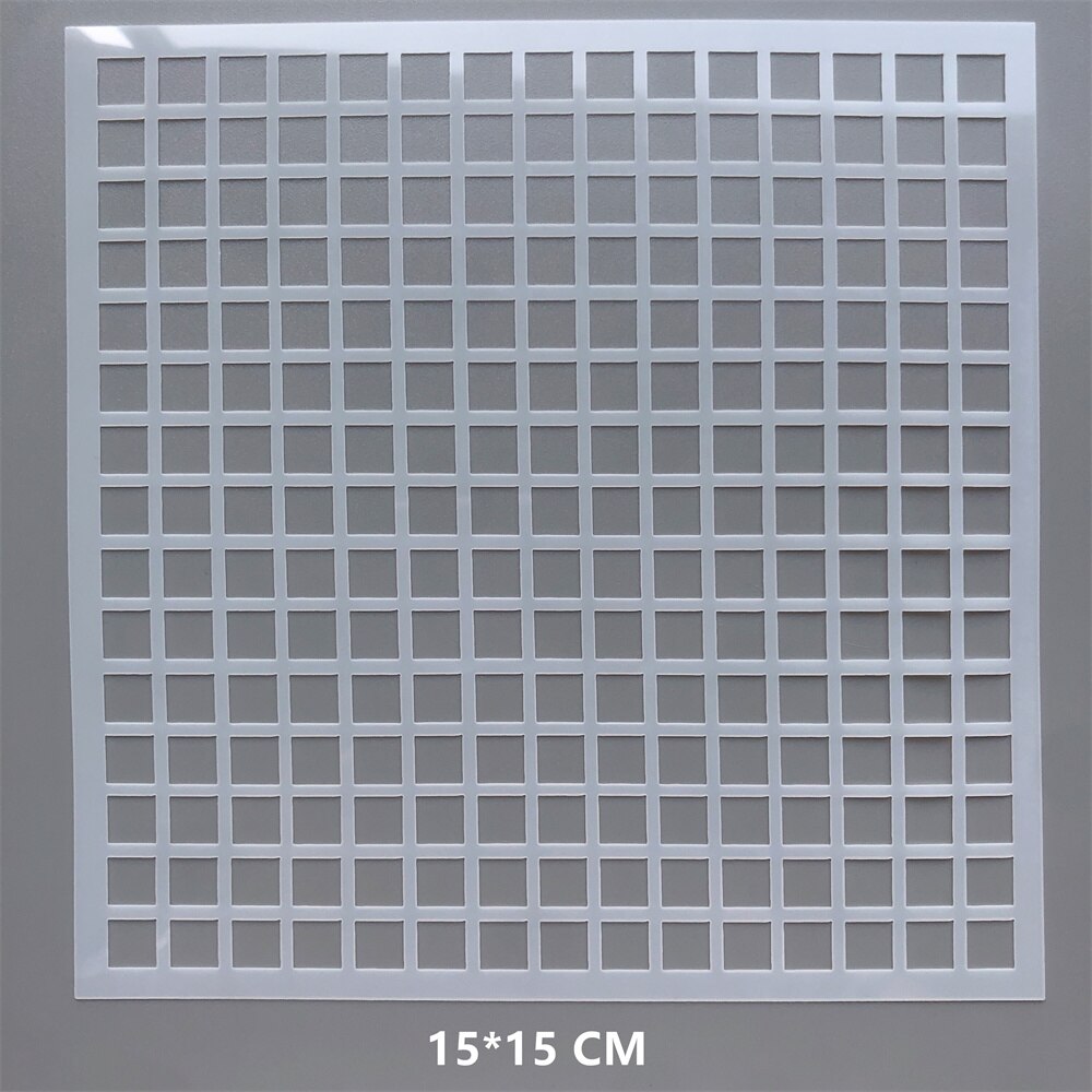 2022 Square Grid Stencils Painting Embossing DIY S... – Vicedeal
