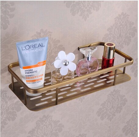 Vægmonteret antik messing badeværelse sæbekurv hol... – Grandado