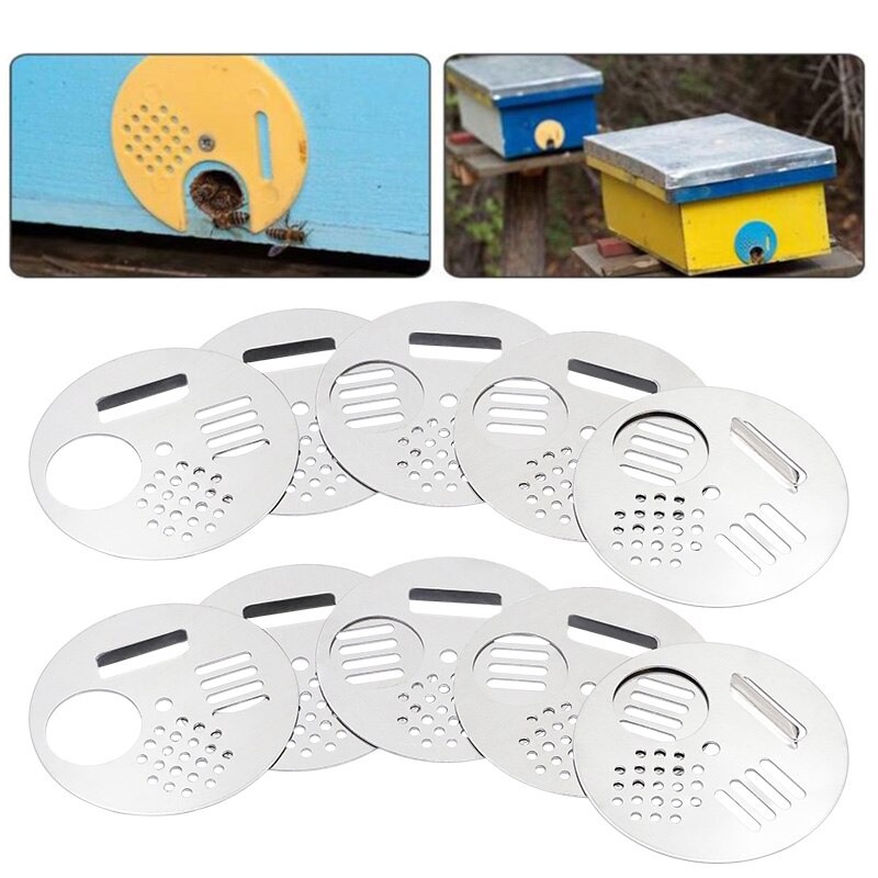 10pcs Stainless Steel Round Hive Hole Beekeeping N... – Grandado