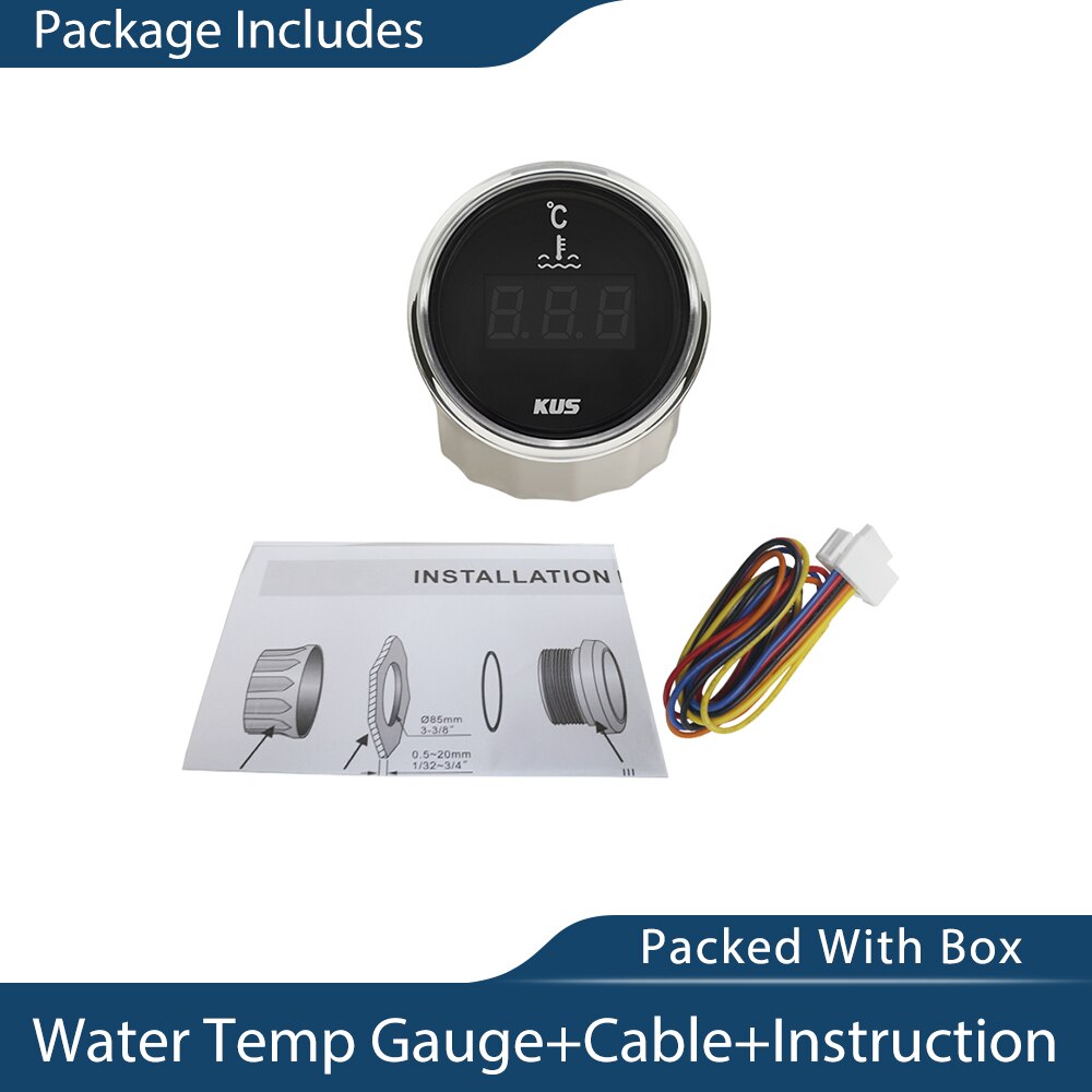 Kus 52Mm Auto Boot Digitale Water Temp Meter Voor ... – Grandado
