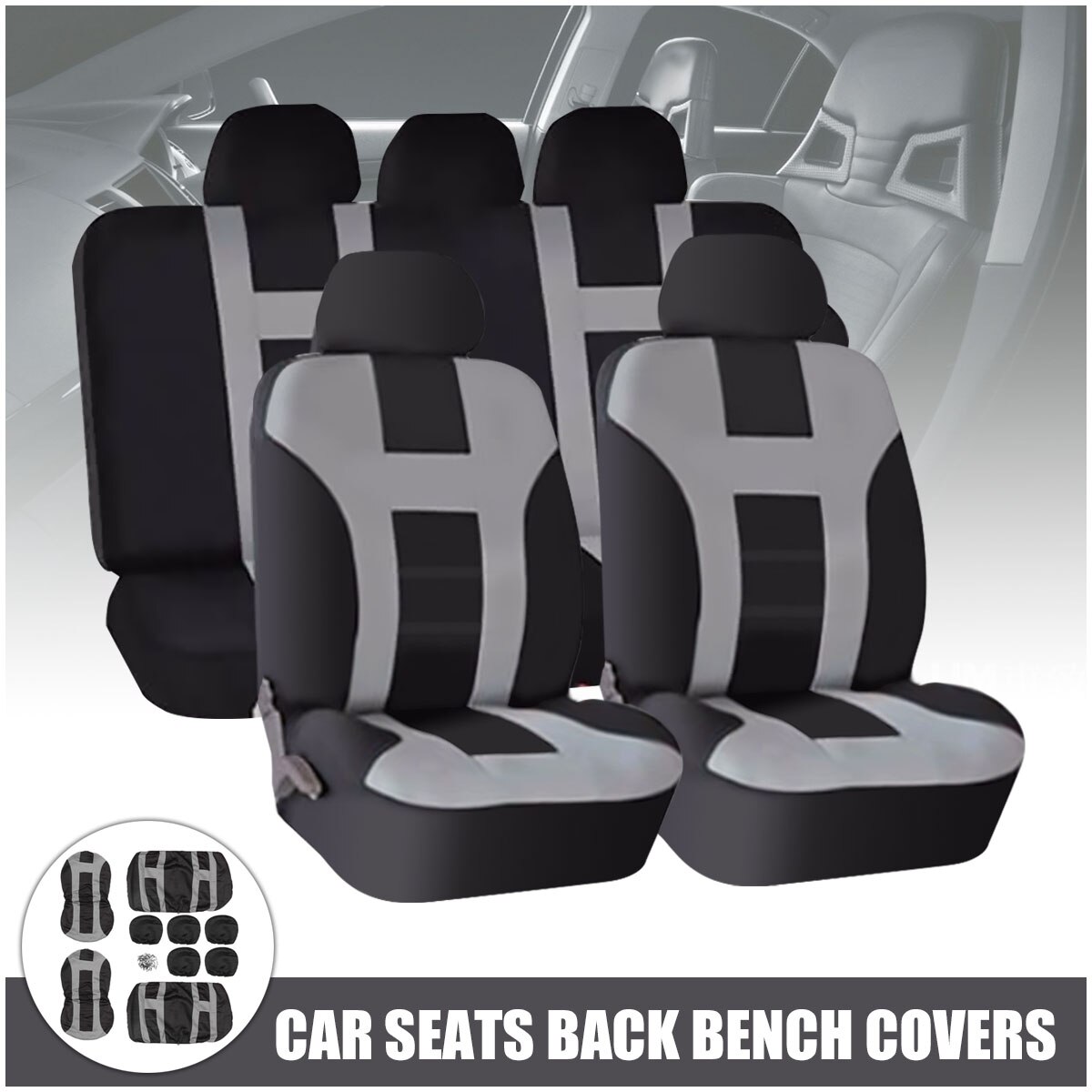 5 Seaters 4 Seasons Universal Car Front Seat Back ... – Grandado