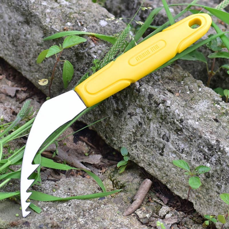 Stainless Steel Grass Sickle with Plastic Handle G... – Grandado