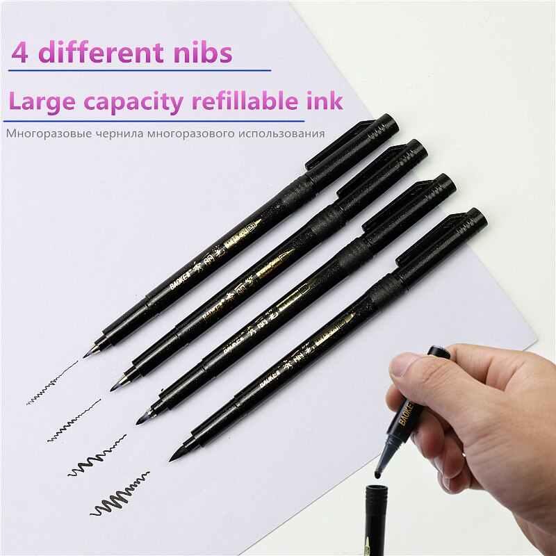 Met Inkt Kalligrafie Pen Set Fine Liner Tip Medium... – Grandado