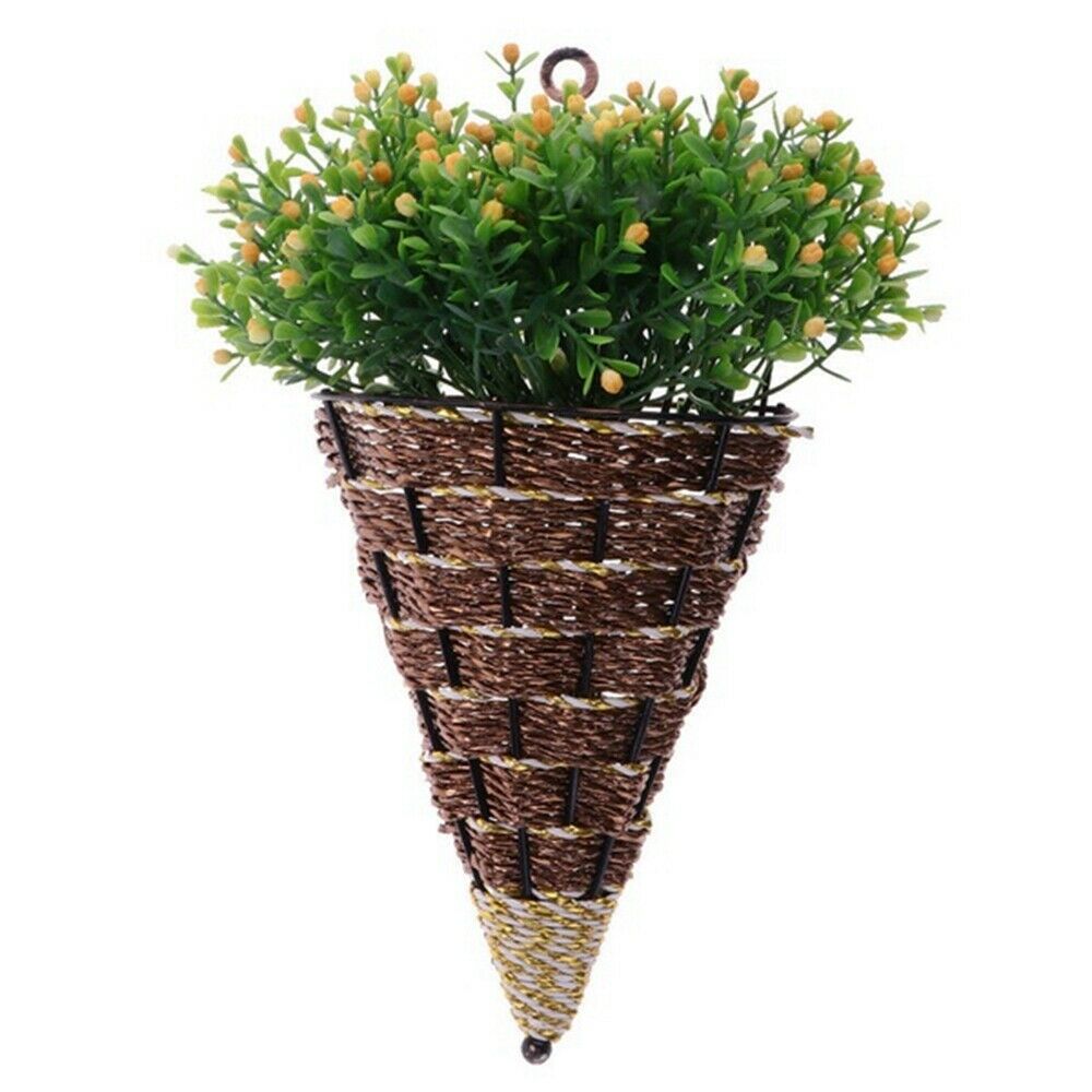 Natural Rattan Wall Planter Hanging Flower Pot Han... – Grandado