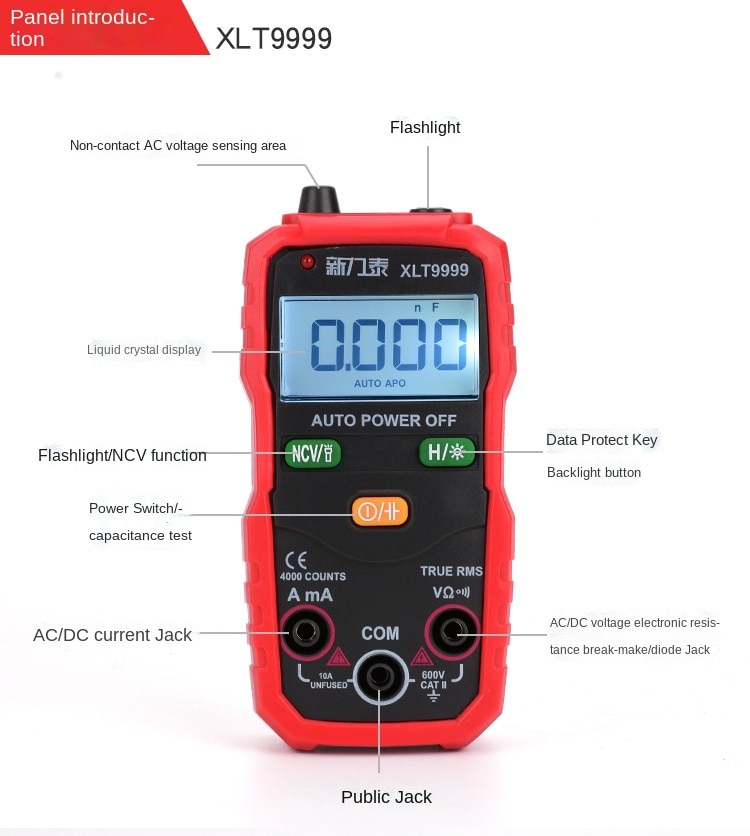 Multimeter Digital High Precision Automatic Range ... – Vicedeal