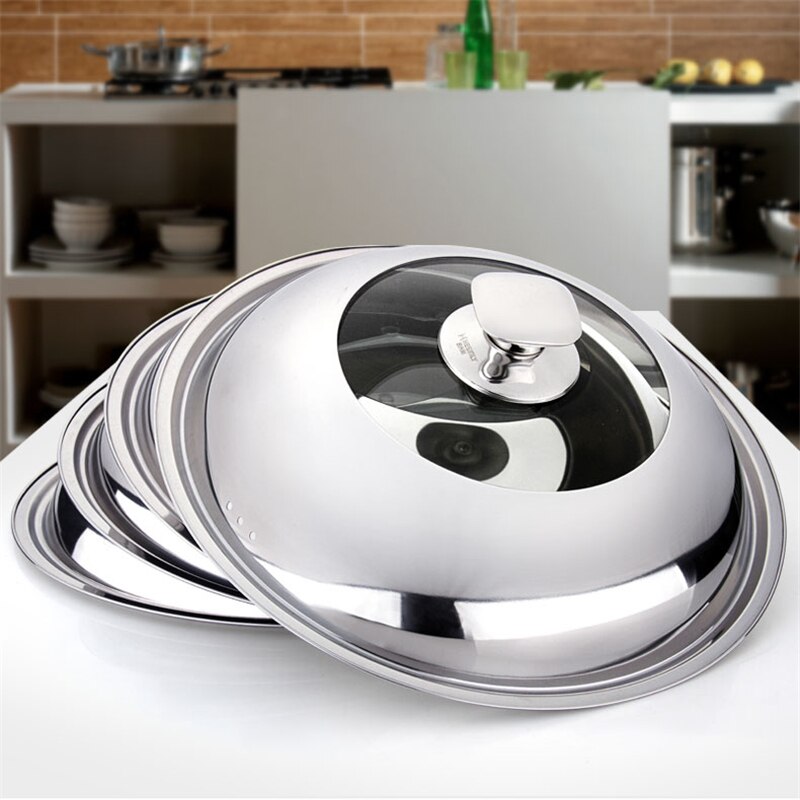 Cookware Reinforced Glass Lid Tempered Wok Lid Pyr... – Grandado