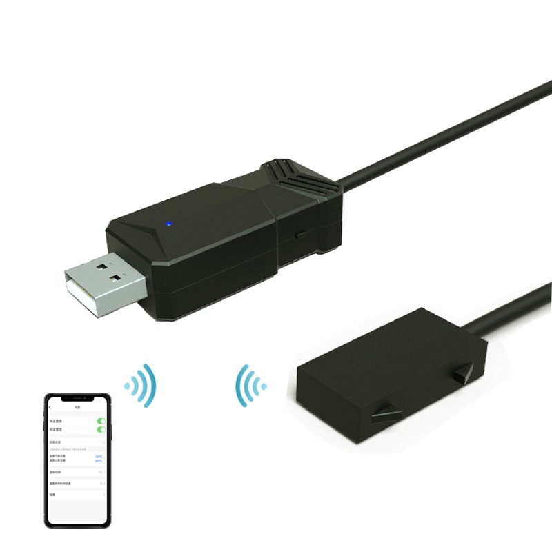 Aquarium WIFI Thermometer Fisch Tank Temperatur Me... – Vicedeal