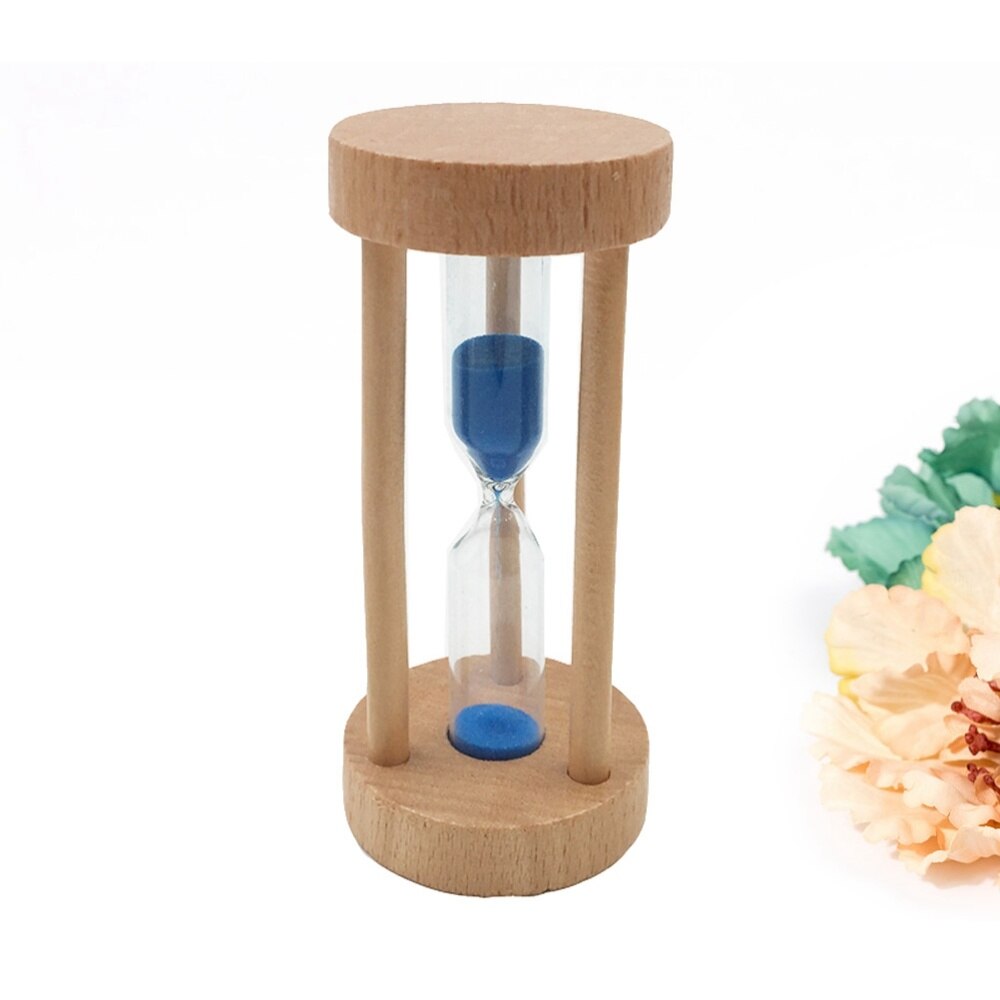 3 Min Houten Zandloper Zandloper Oranje Zand Timer... – Grandado