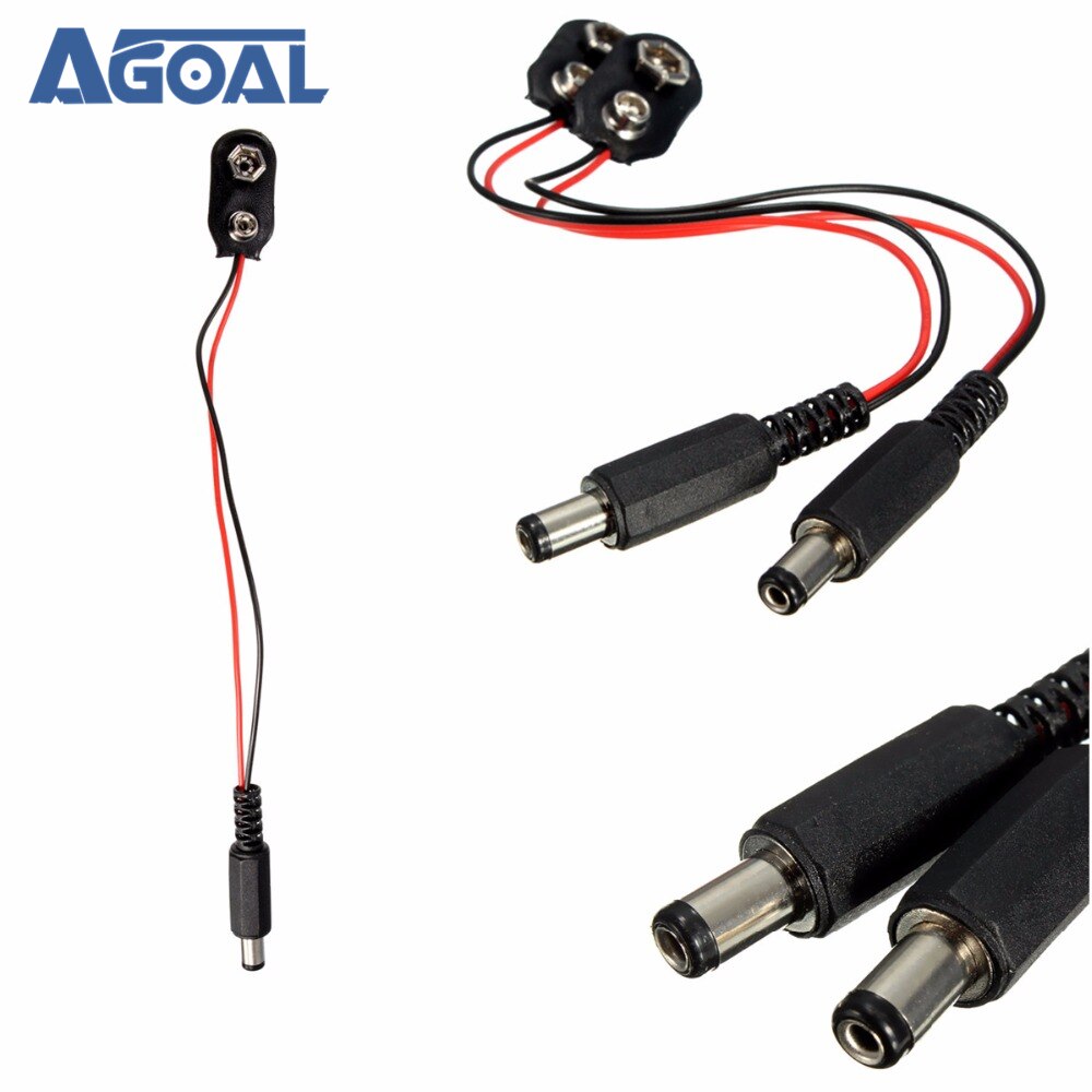 2Pcs/lot 9V Battery Buckle Snaps Power Cable Conne... – Vicedeal
