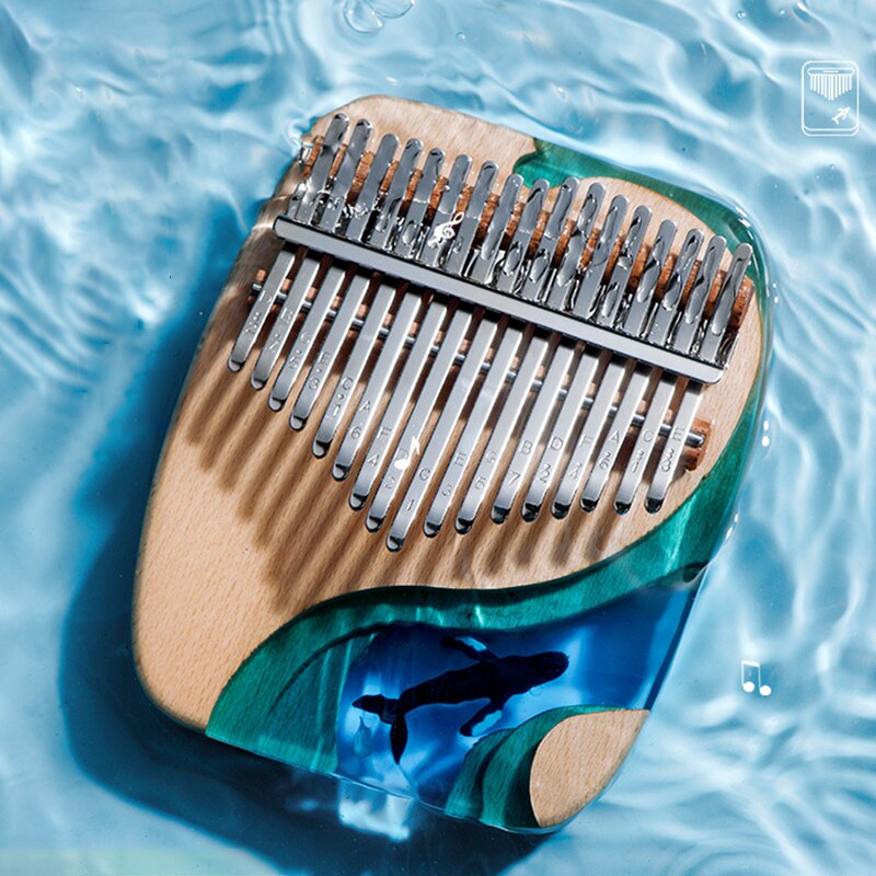 Kalimba Mbira 17 Keys Body Thumb Piano Wood Dolphi... – Grandado