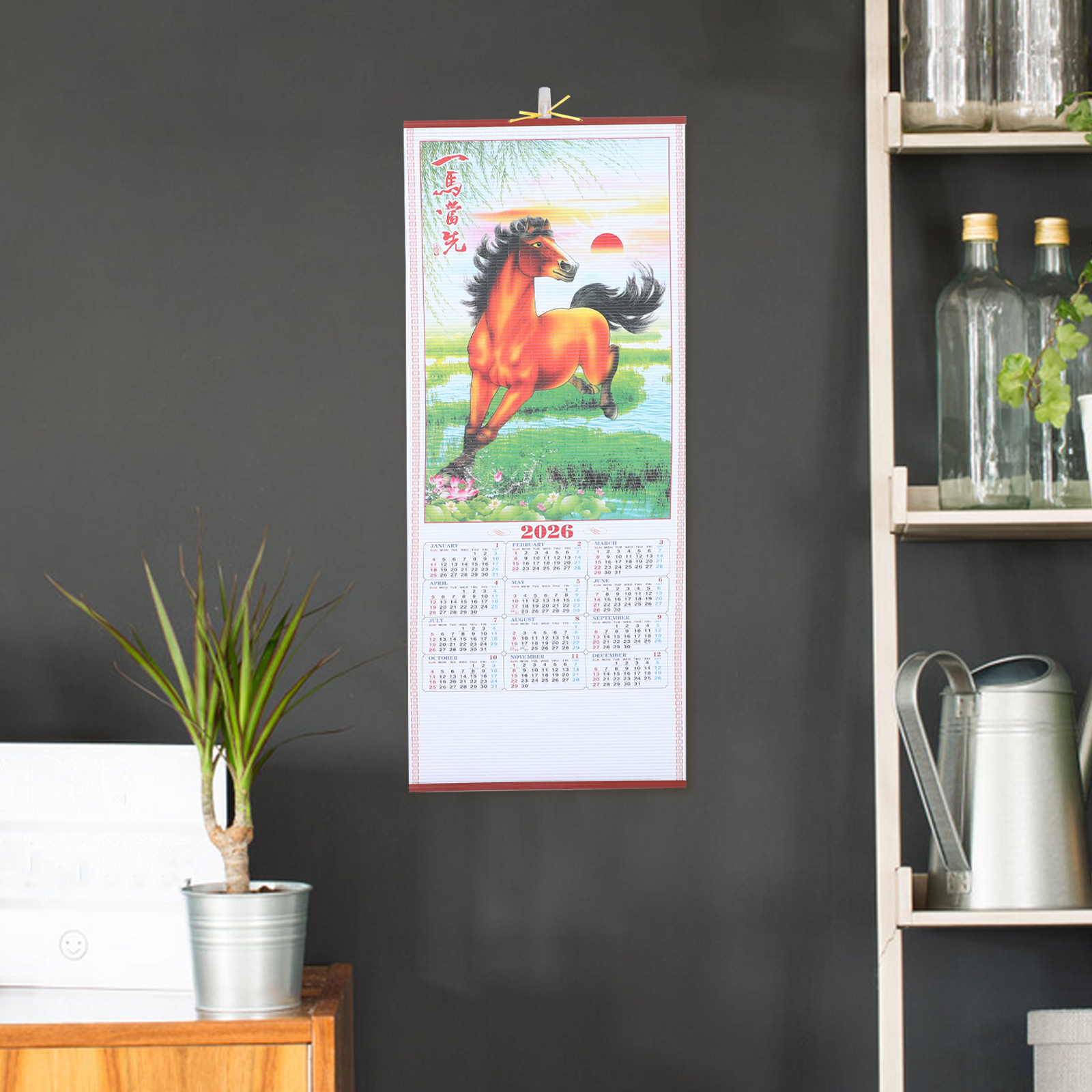 2026 Jaar van het Paard Hangende Kalender Chinese ... – Vicedeal