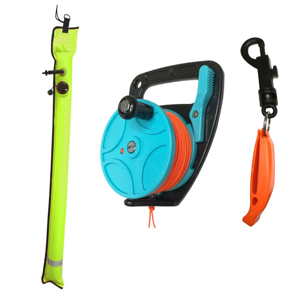 46M Scuba Diving Wreck Reel Finger Spool Inflatabl... – Grandado