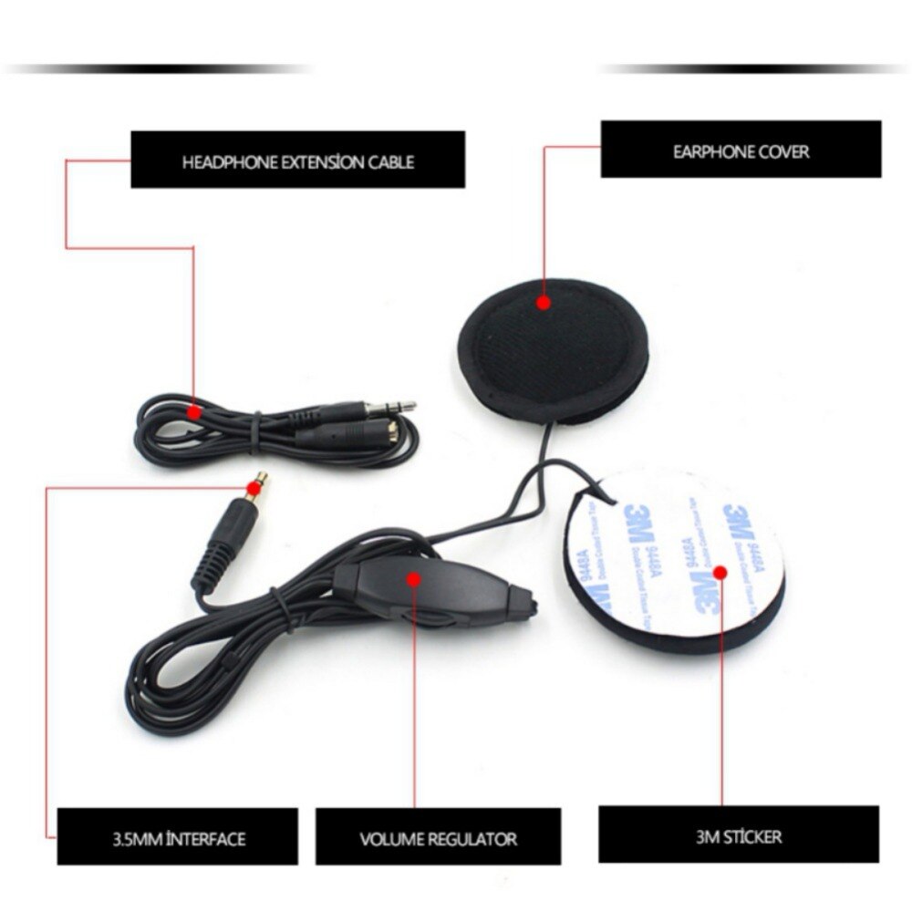 3.5mm Motor Headset Luidsprekers Oortelefoon Hoofd... – Grandado