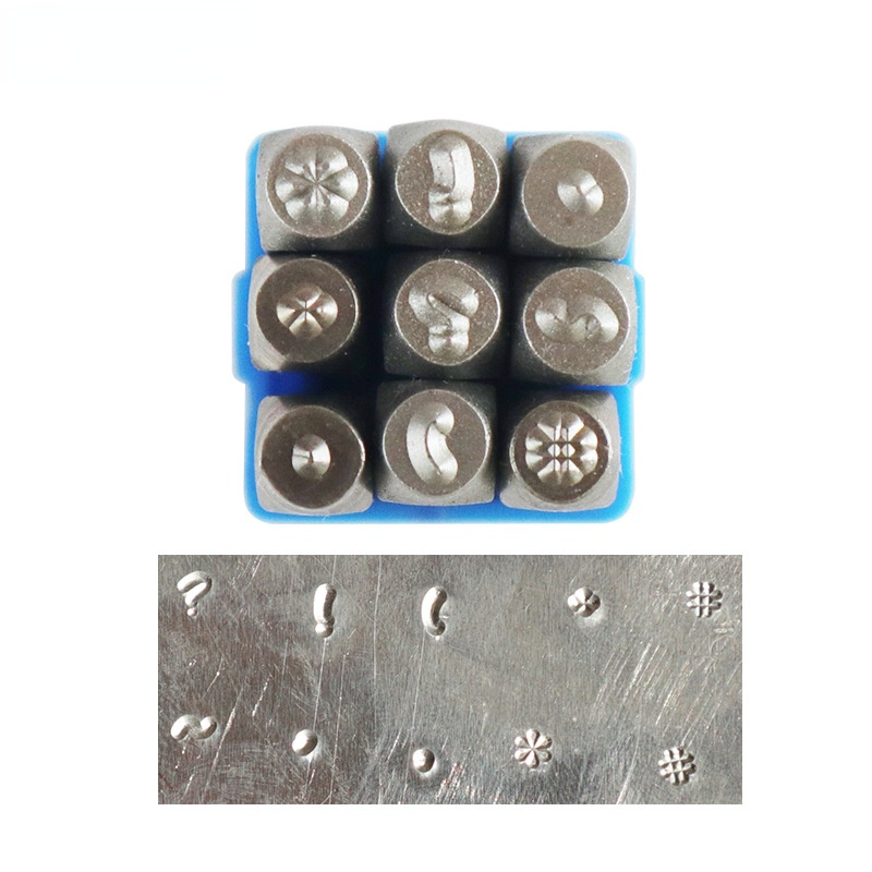 9Pcs 3Mm Symbolen Metalen Stempelen Set Sieraden P... – Vicedeal
